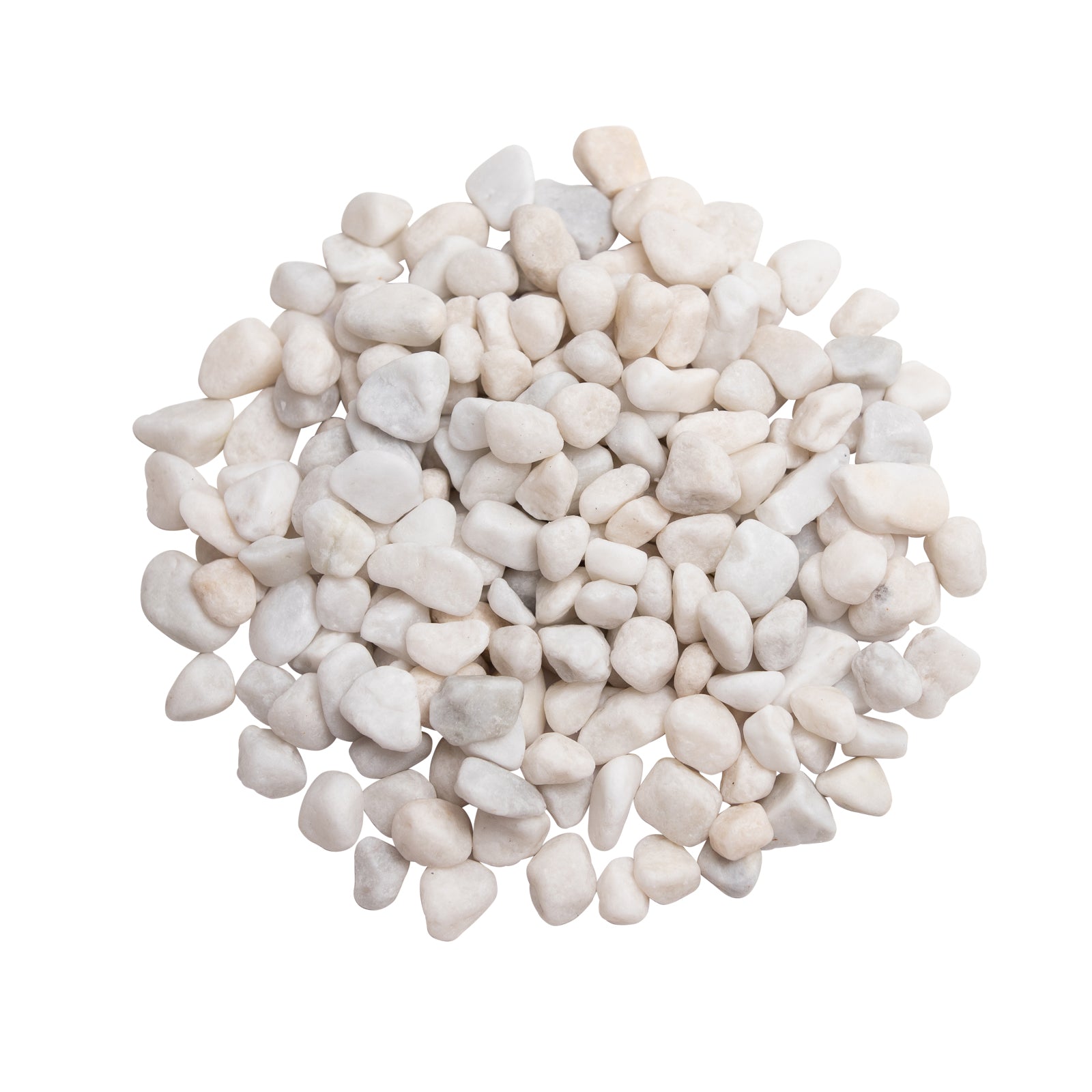 white marble pebbles