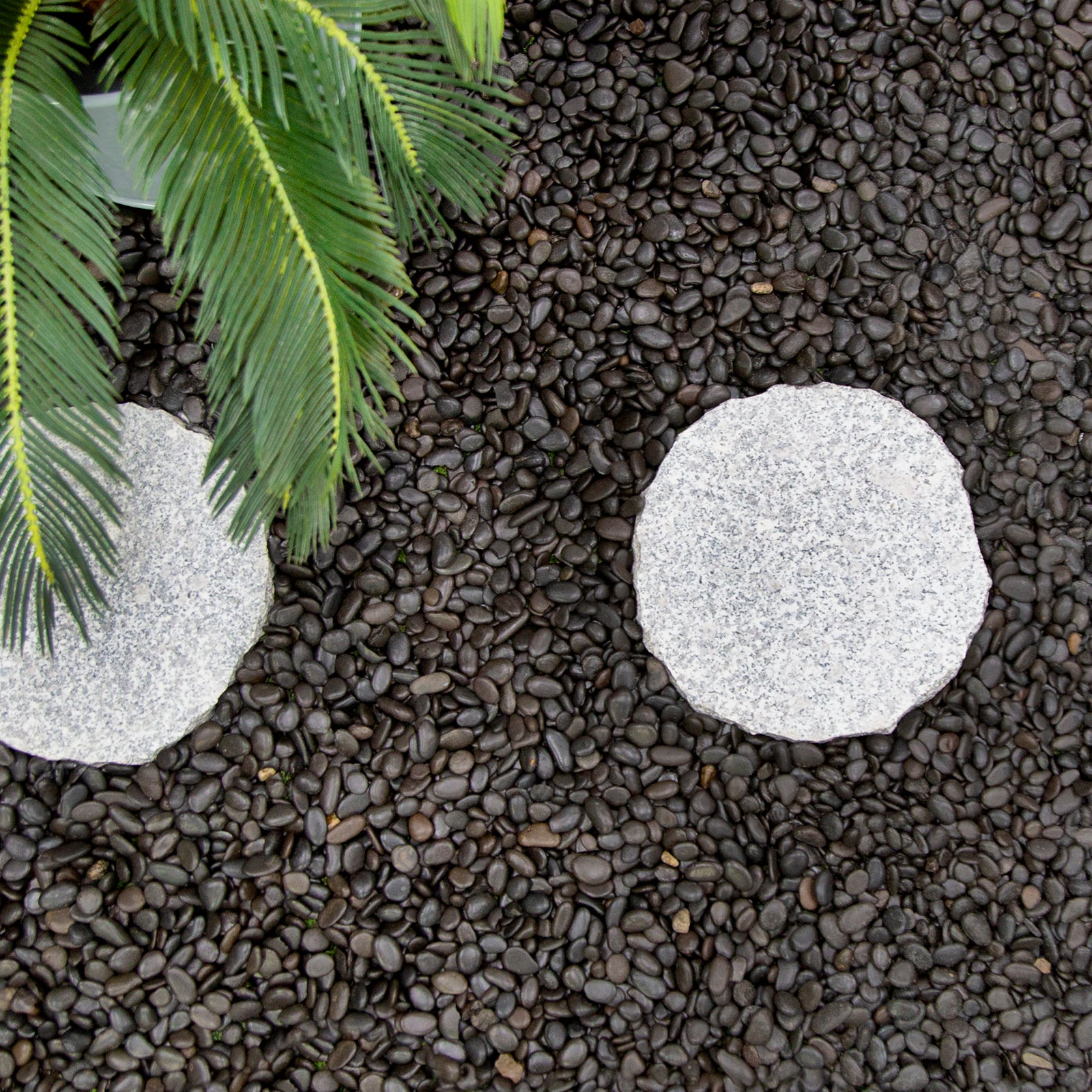 Grey Granite Round Stepping Stone – Tuscan Path